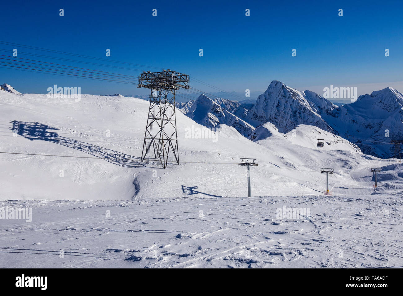 Monte Rosa ski resort Stock Photo - Alamy