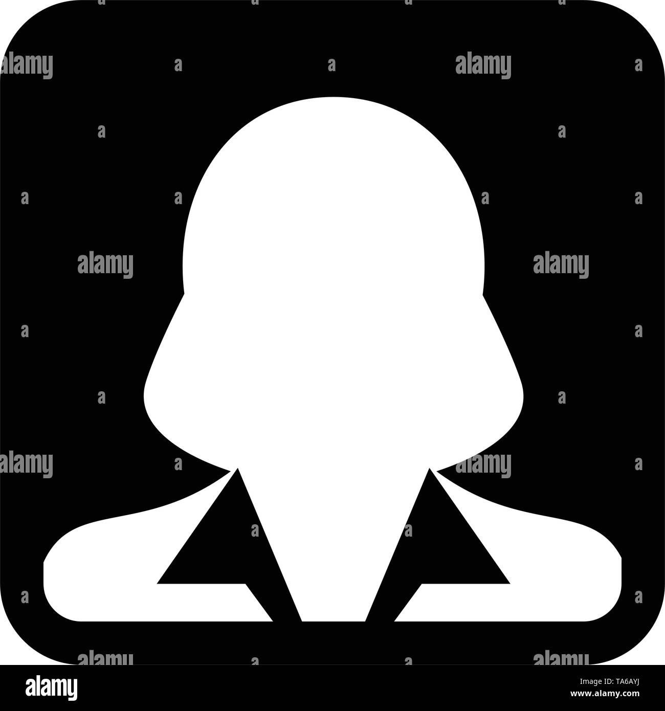 User icon vector female person profile avatar symbol for business in ...