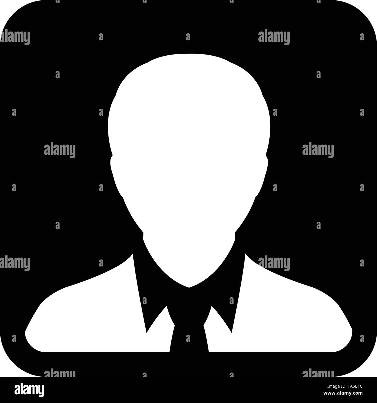 Man icon vector user person profile avatar symbol for business in flat ...