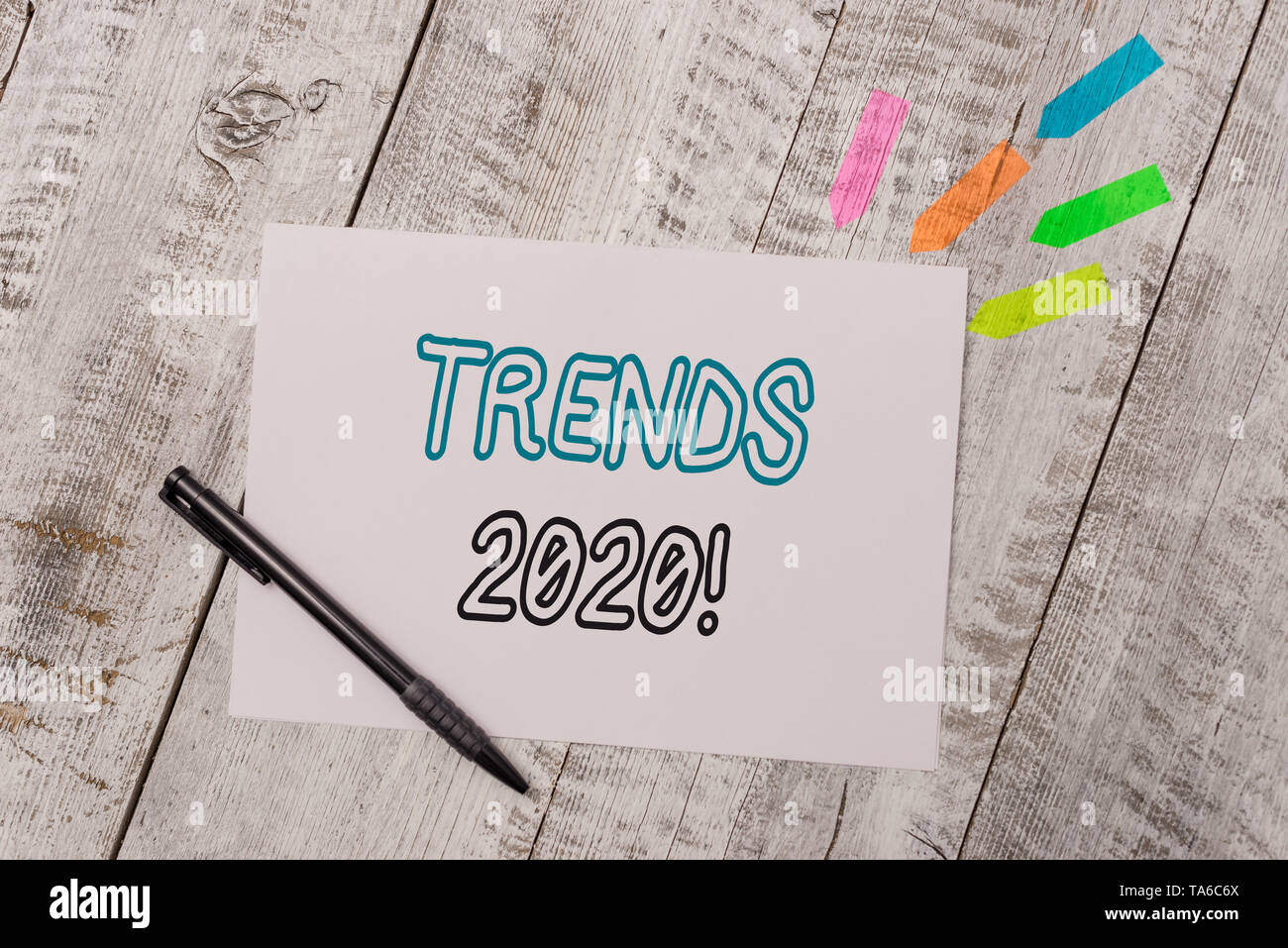 Handwriting text Trends 2020. Conceptual photo general direction in ...
