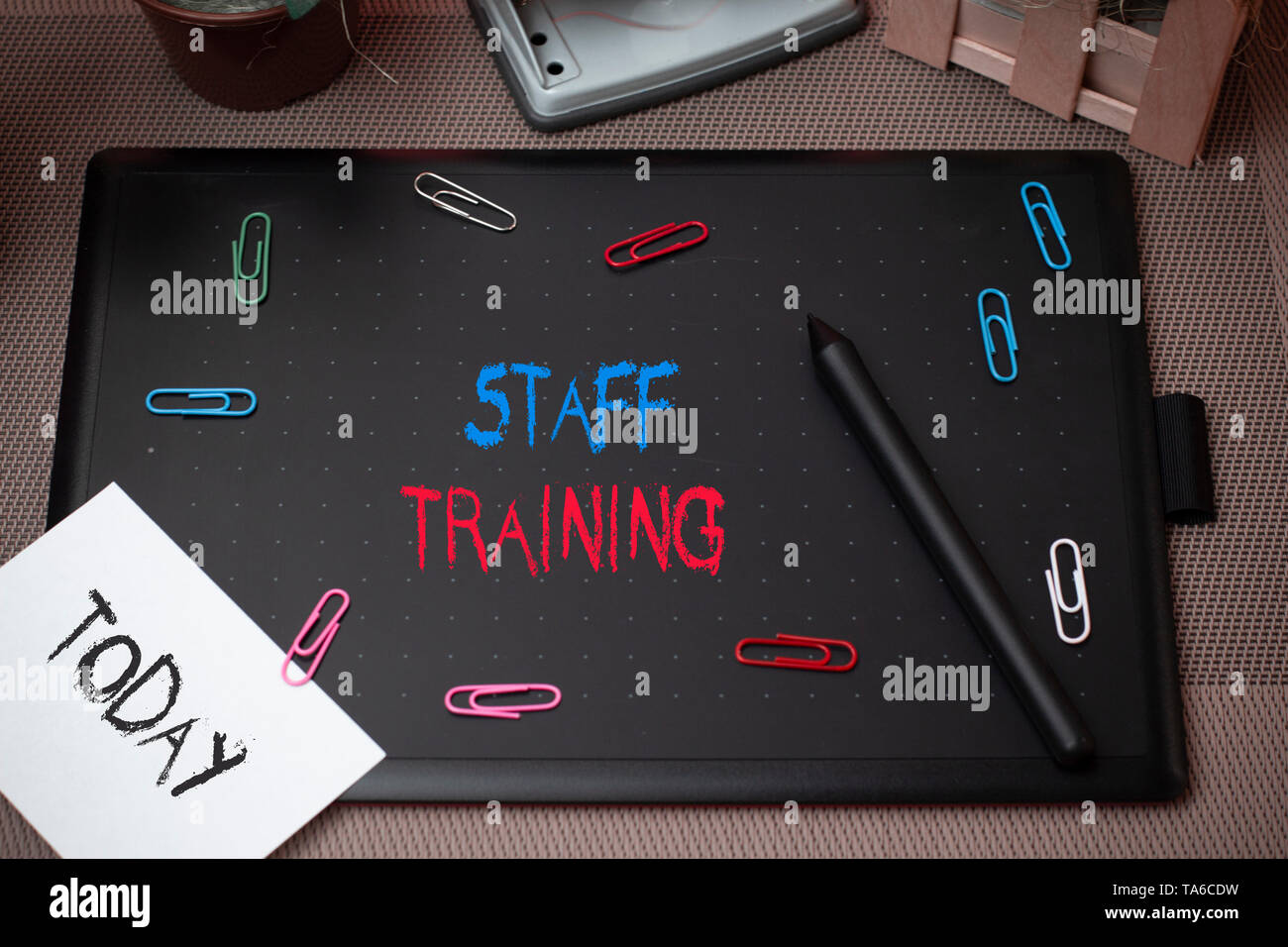 Word writing text Staff Training. Business photo showcasing learn ...