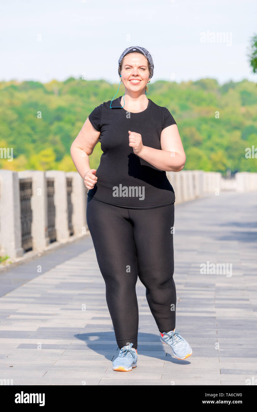 Healthy active overweight woman hi-res stock photography and images - Alamy