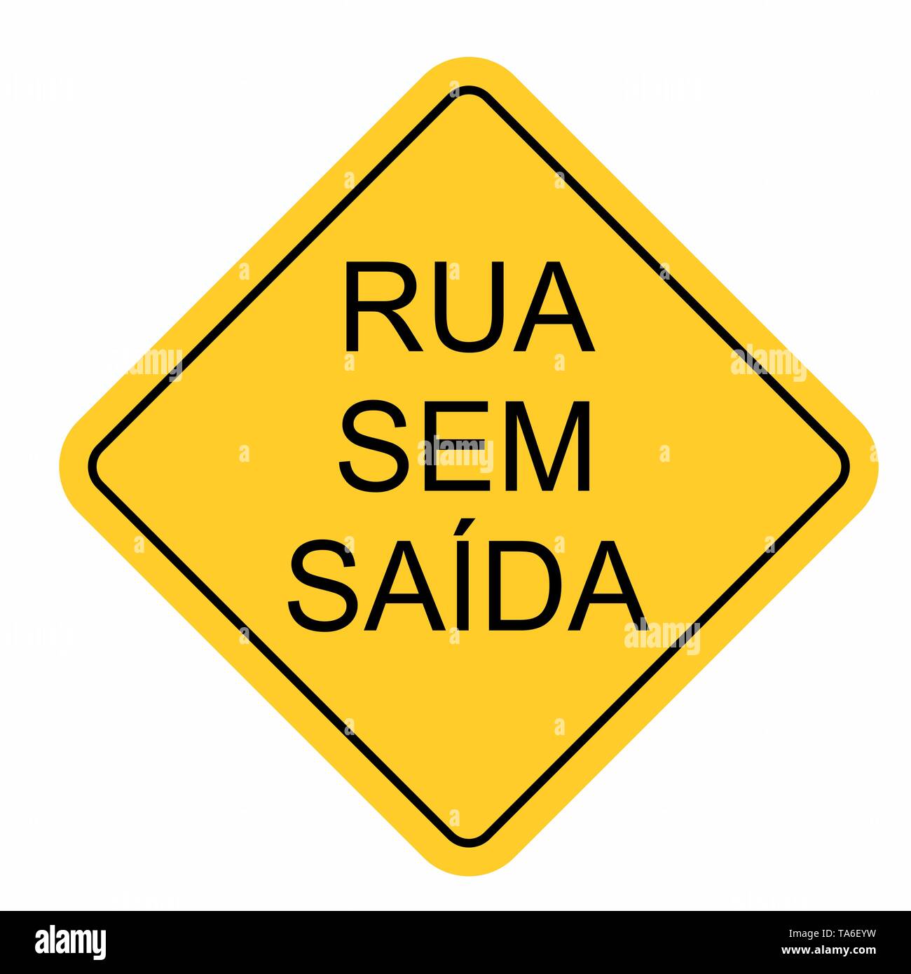 Enter street yellow sign Stock Vector Images - Alamy