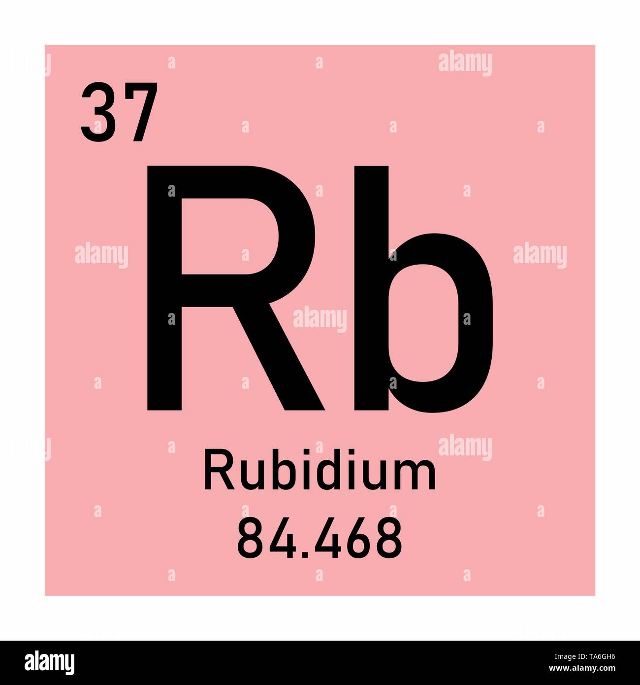 Rubidium Periodic Table Square