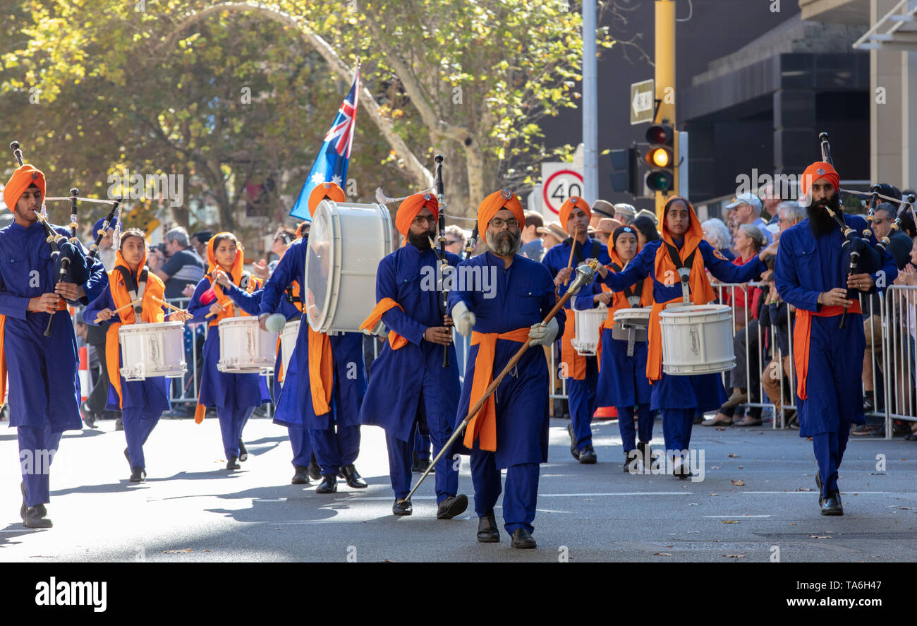 Music band anzac day perth australia hi-res stock photography and ...