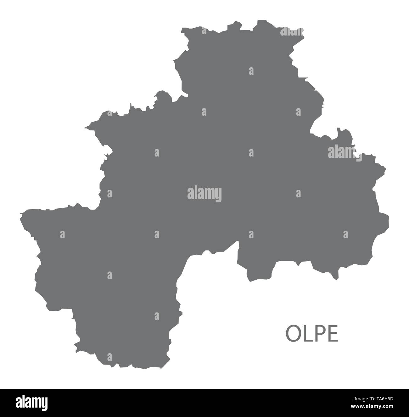 Olpe map hi-res stock photography and images - Alamy