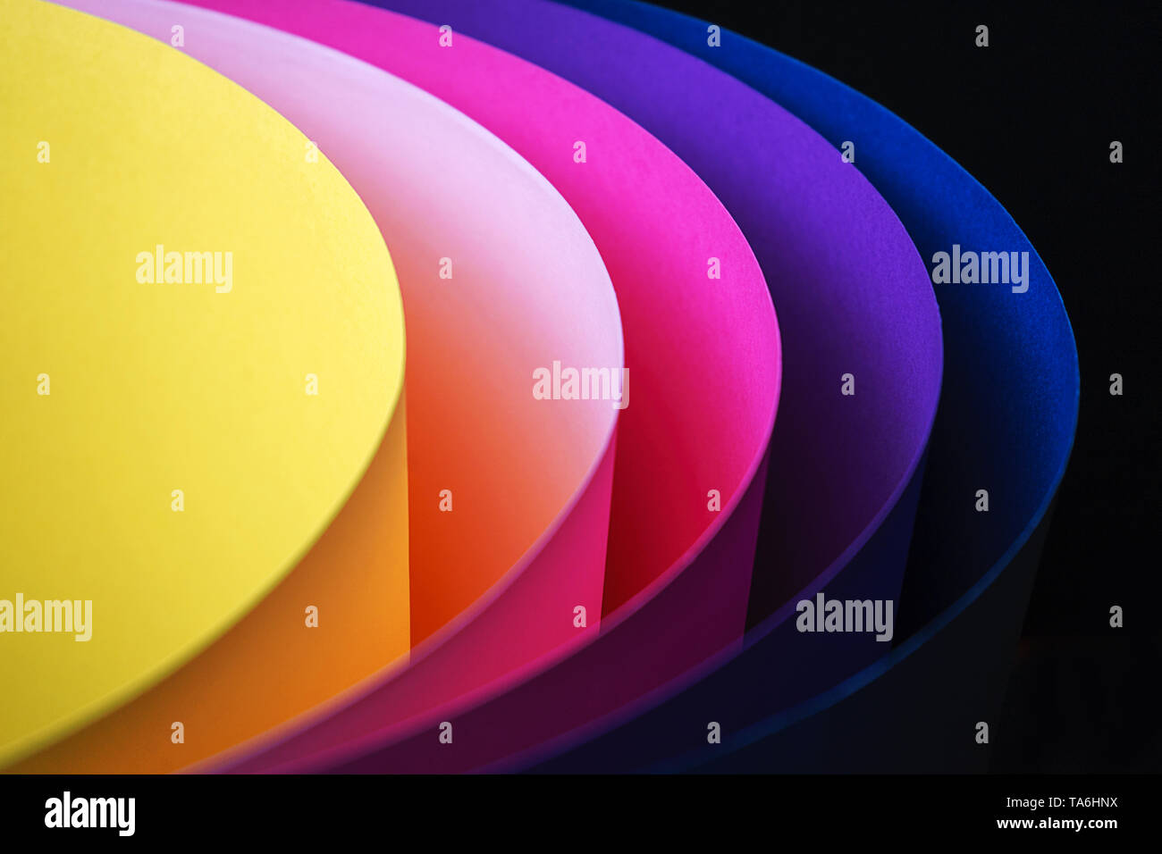 Trendy multicolor background from a cardboard of different colors Stock ...