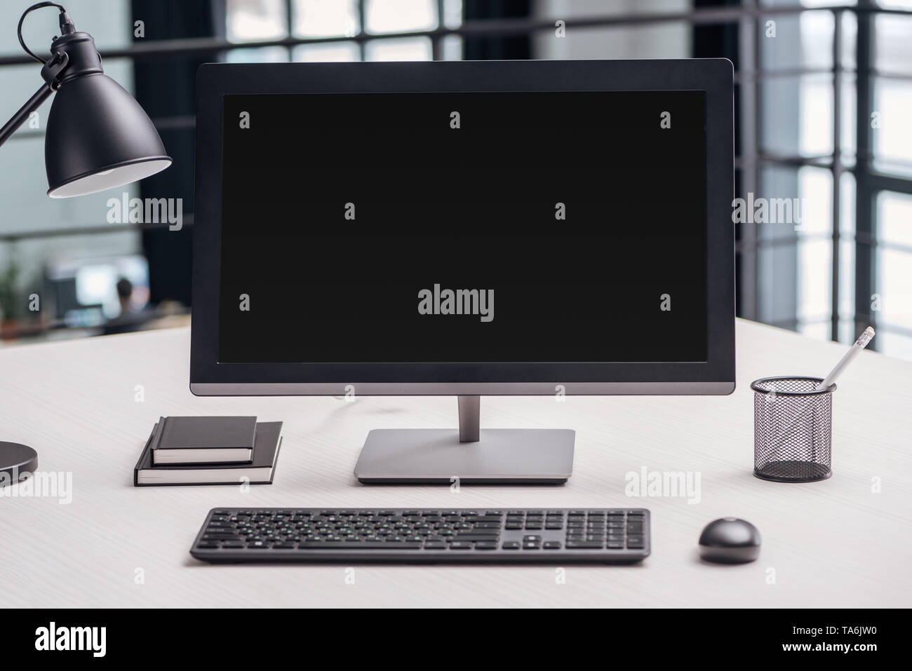 Blank computer monitor stationery hi-res stock photography and images ...