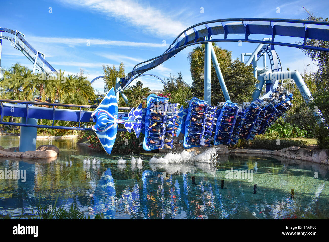 Orlando, Florida. December 19, 2018. Amazing view of Manta Ray ...