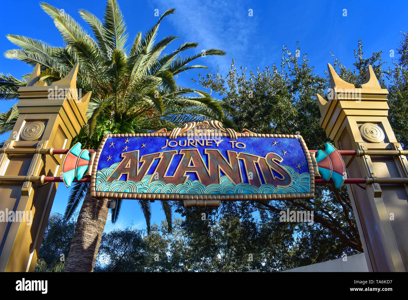 Orlando, Florida. December 19, 2018. Main entrance of Journey to ...