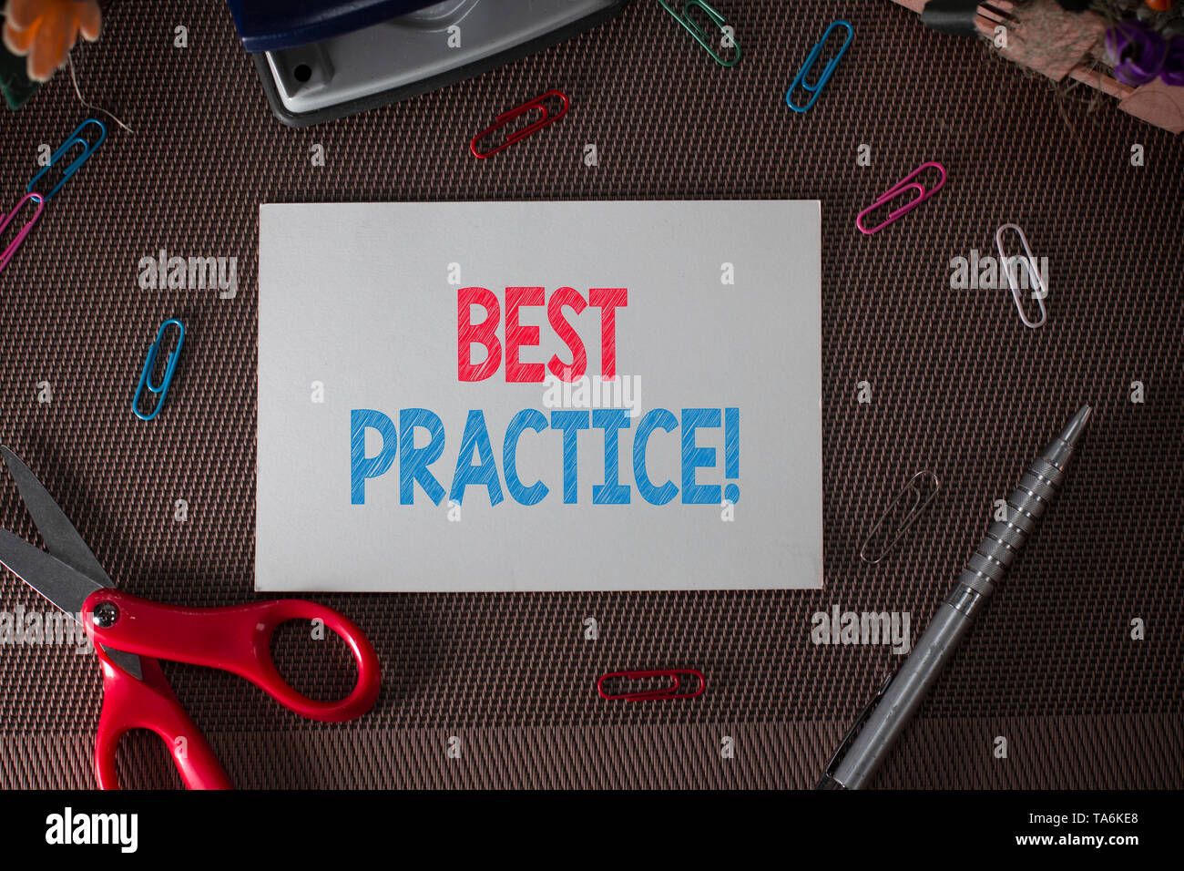 Conceptual hand writing showing Best Practice. Concept meaning ...