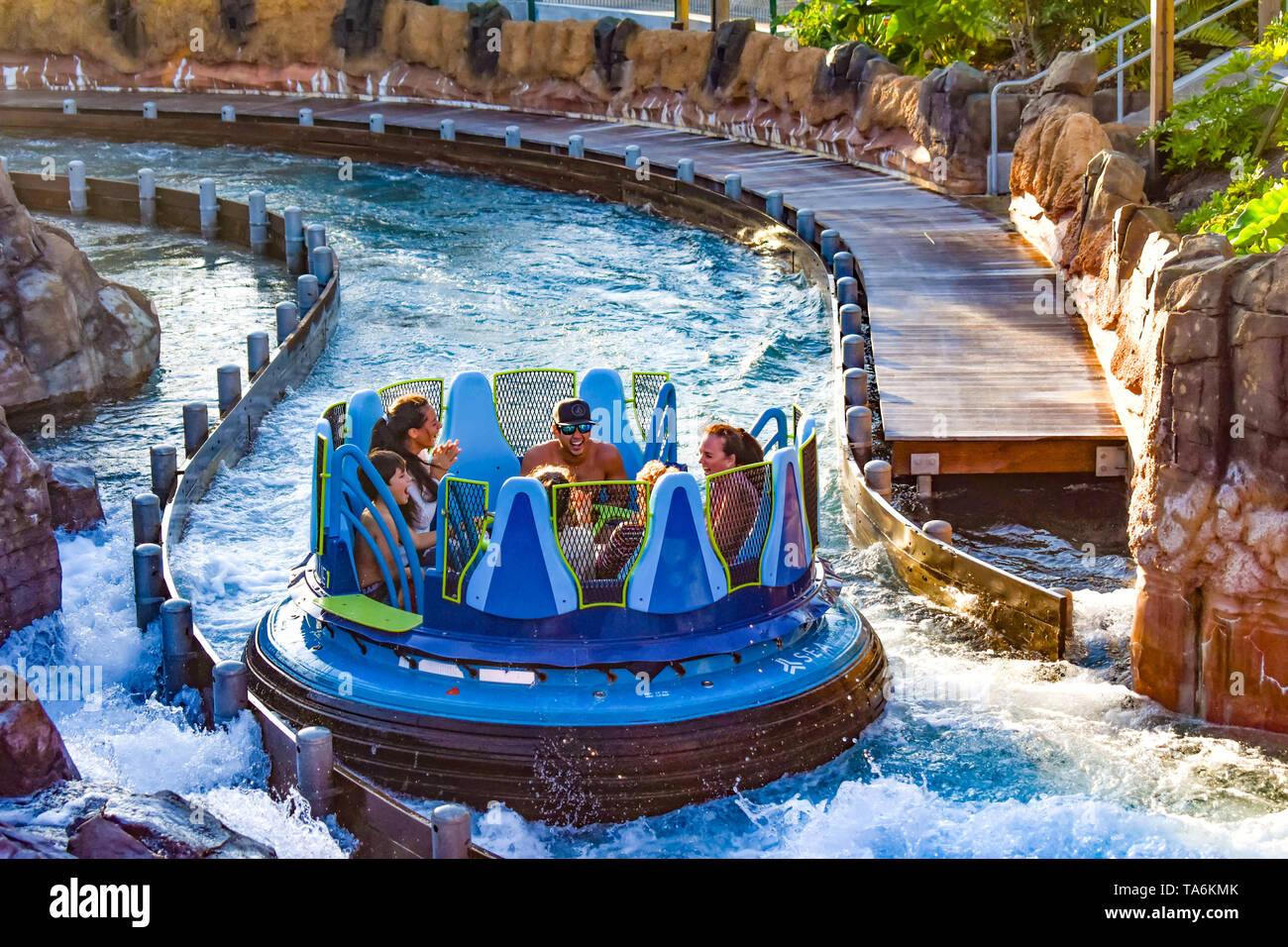 Orlando, Florida. December 19, 2018. People having fun the world's ...