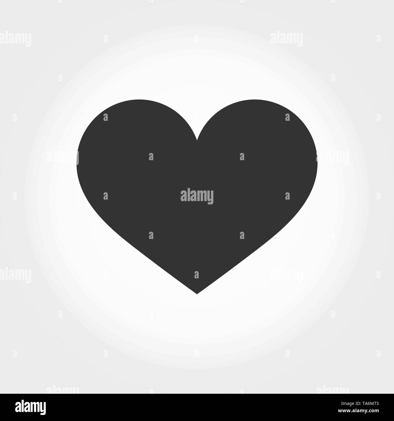 Black heart icon. Vector illustration Stock Vector Image & Art - Alamy