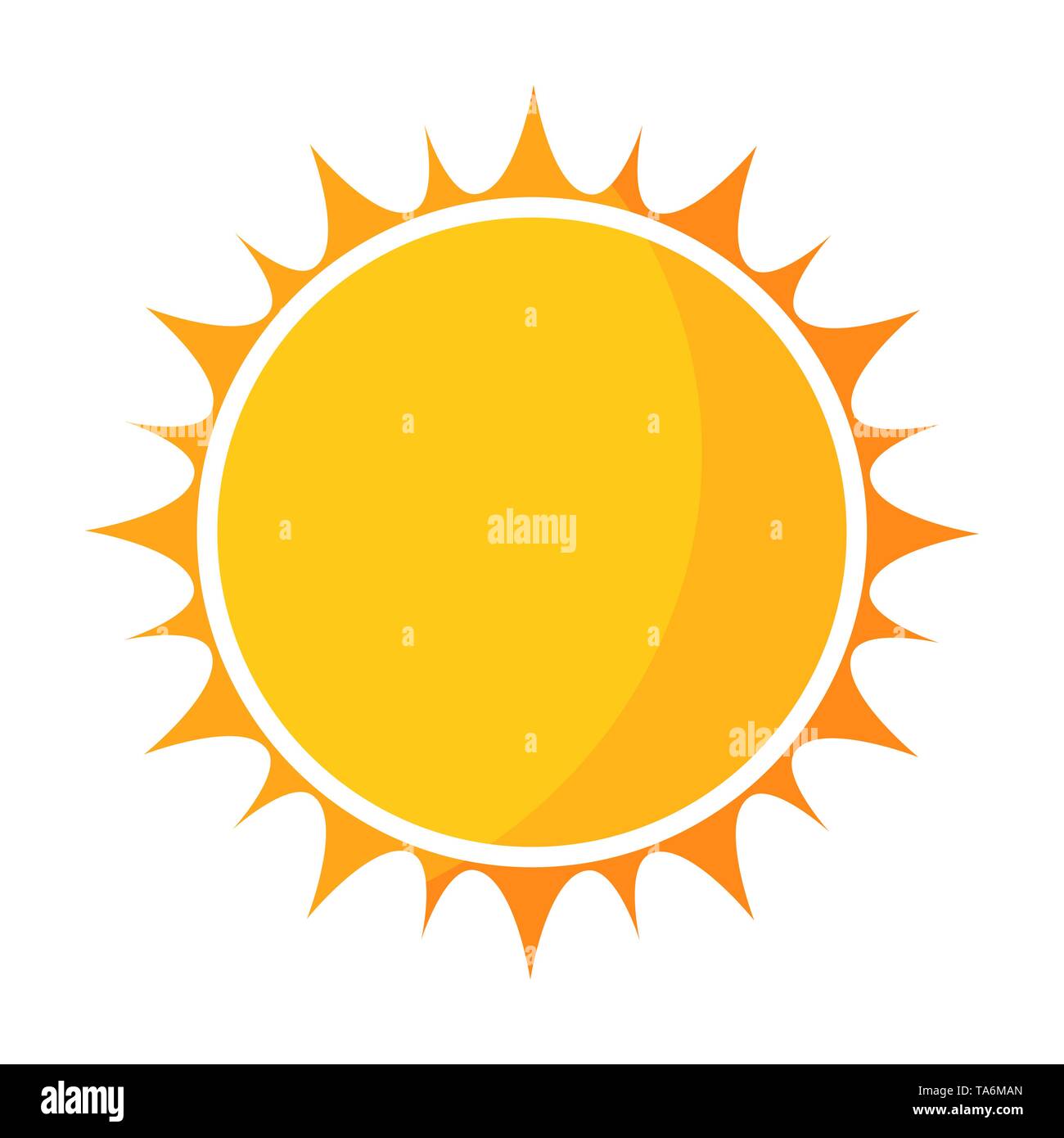 Illustration big yellow sun Stock Vector Images - Alamy