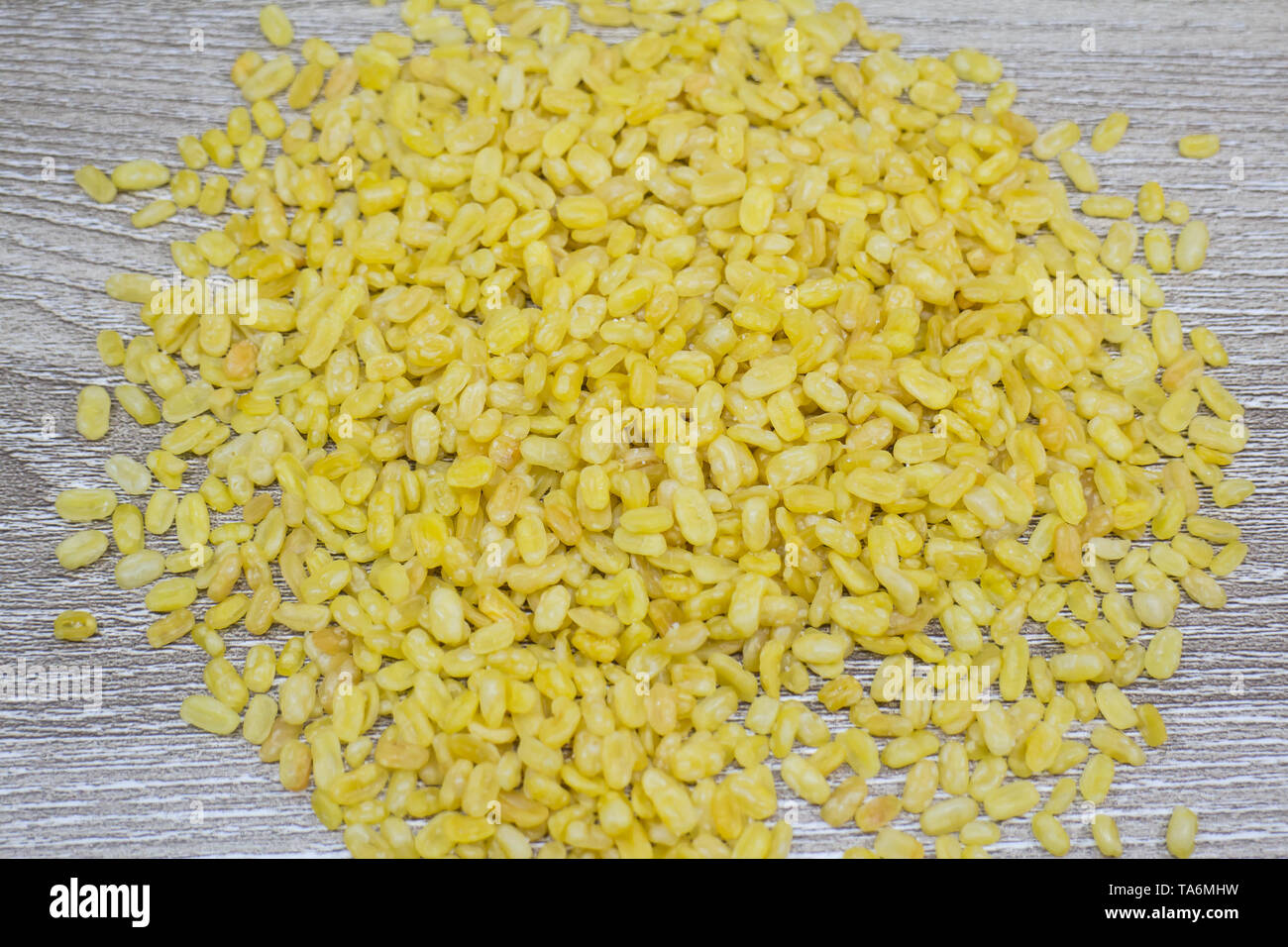Close up of peeled split mung bean Stock Photo - Alamy