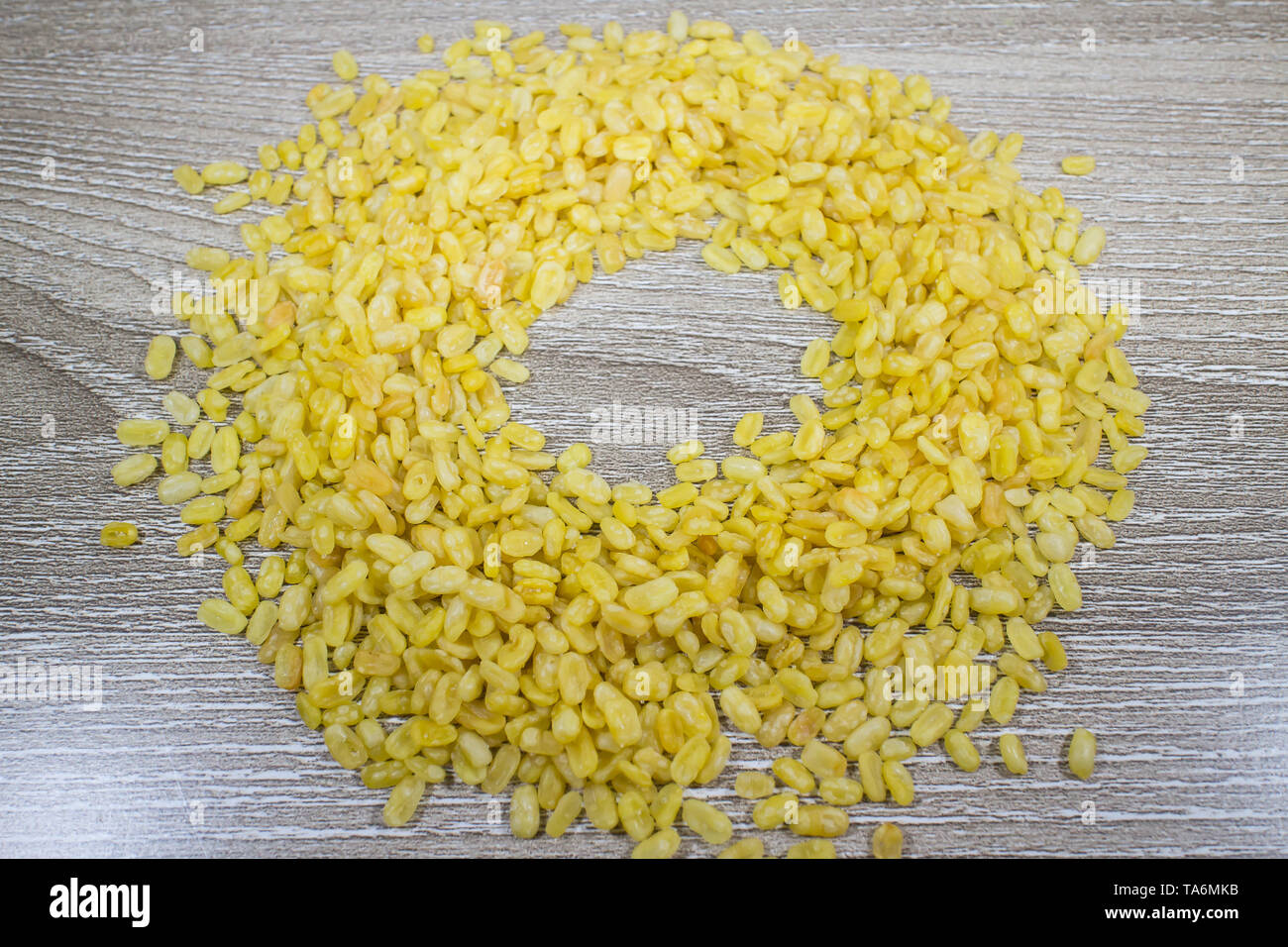 Close up of peeled split mung bean Stock Photo - Alamy