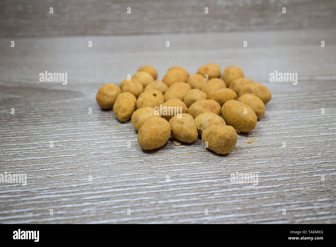 Close up of Crispy peanut snack Stock Photo - Alamy
