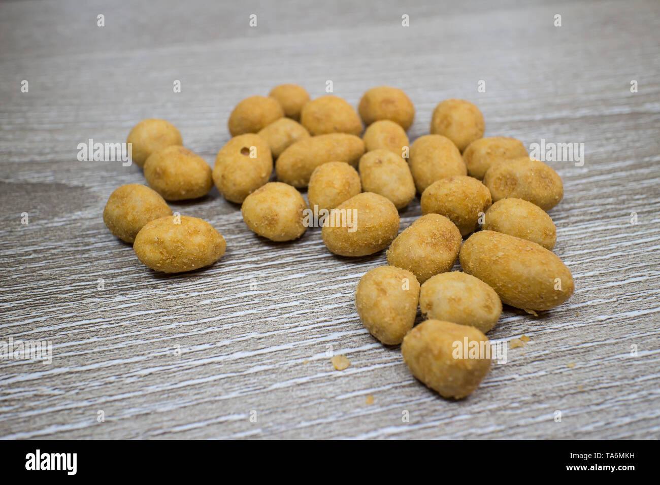 Close up of Crispy peanut snack Stock Photo - Alamy
