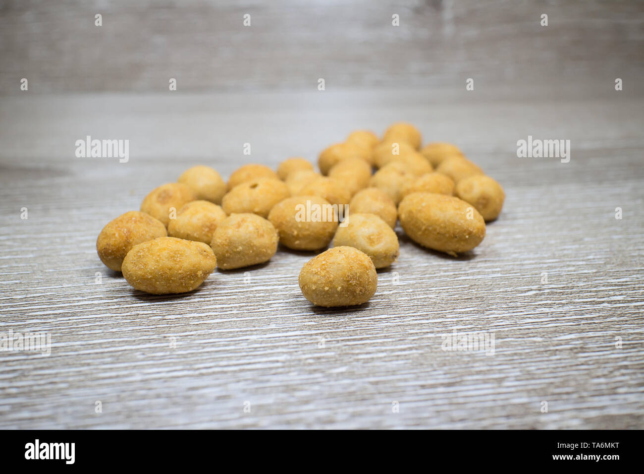 Close up of Crispy peanut snack Stock Photo - Alamy