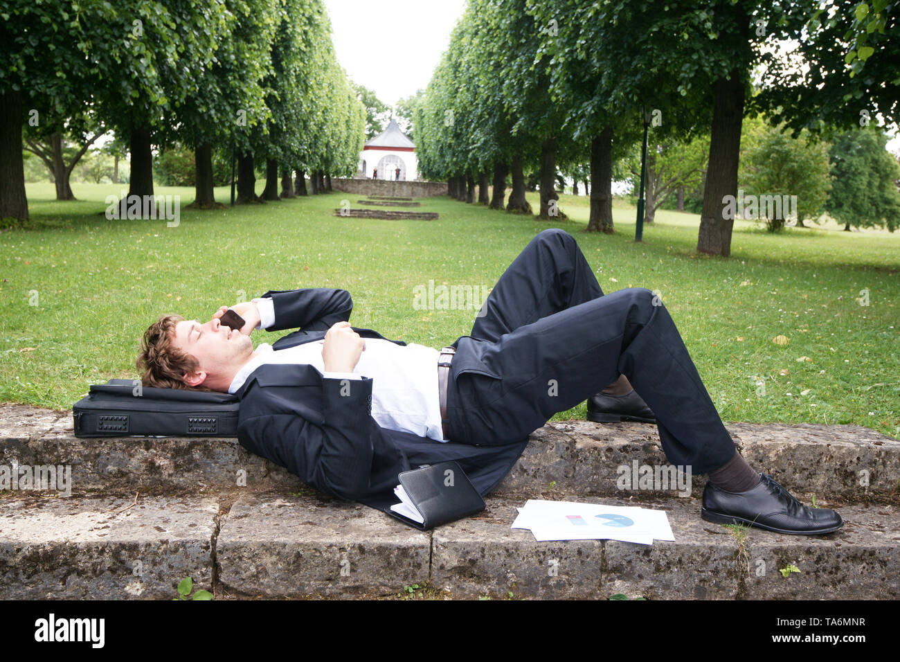 Businessman concept sleep lay people hi-res stock photography and ...