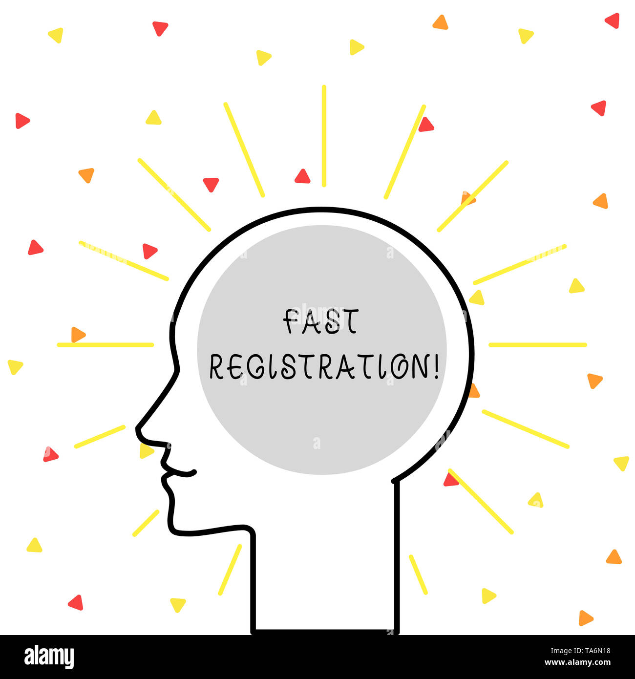 Conceptual hand writing showing Fast Registration. Concept meaning ...