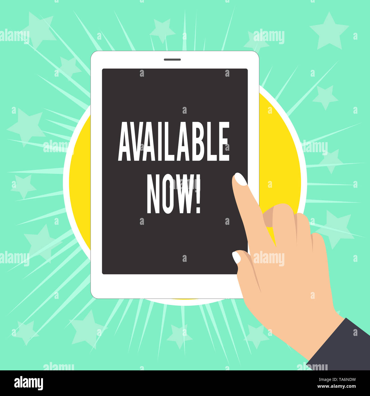 Writing note showing Available Now. Business concept for you can find ...