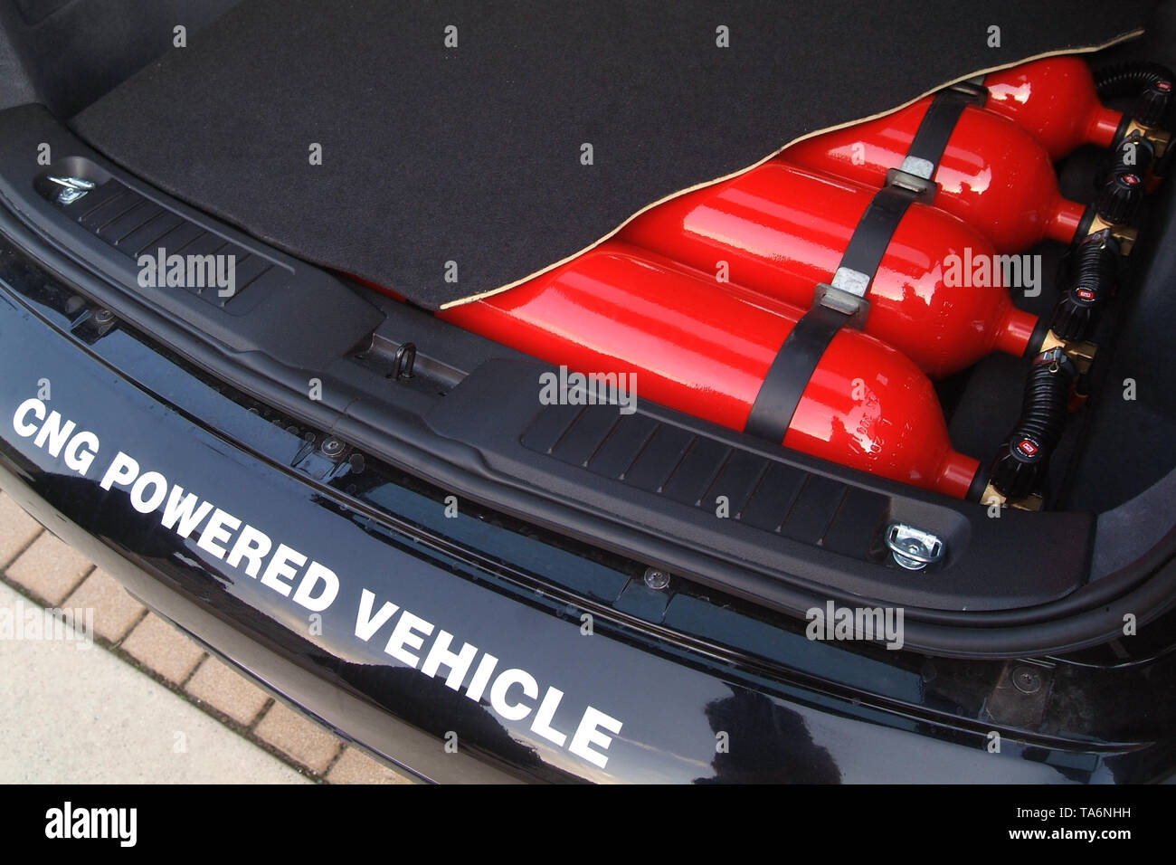 CNG powered vehicle tanks Stock Photo - Alamy