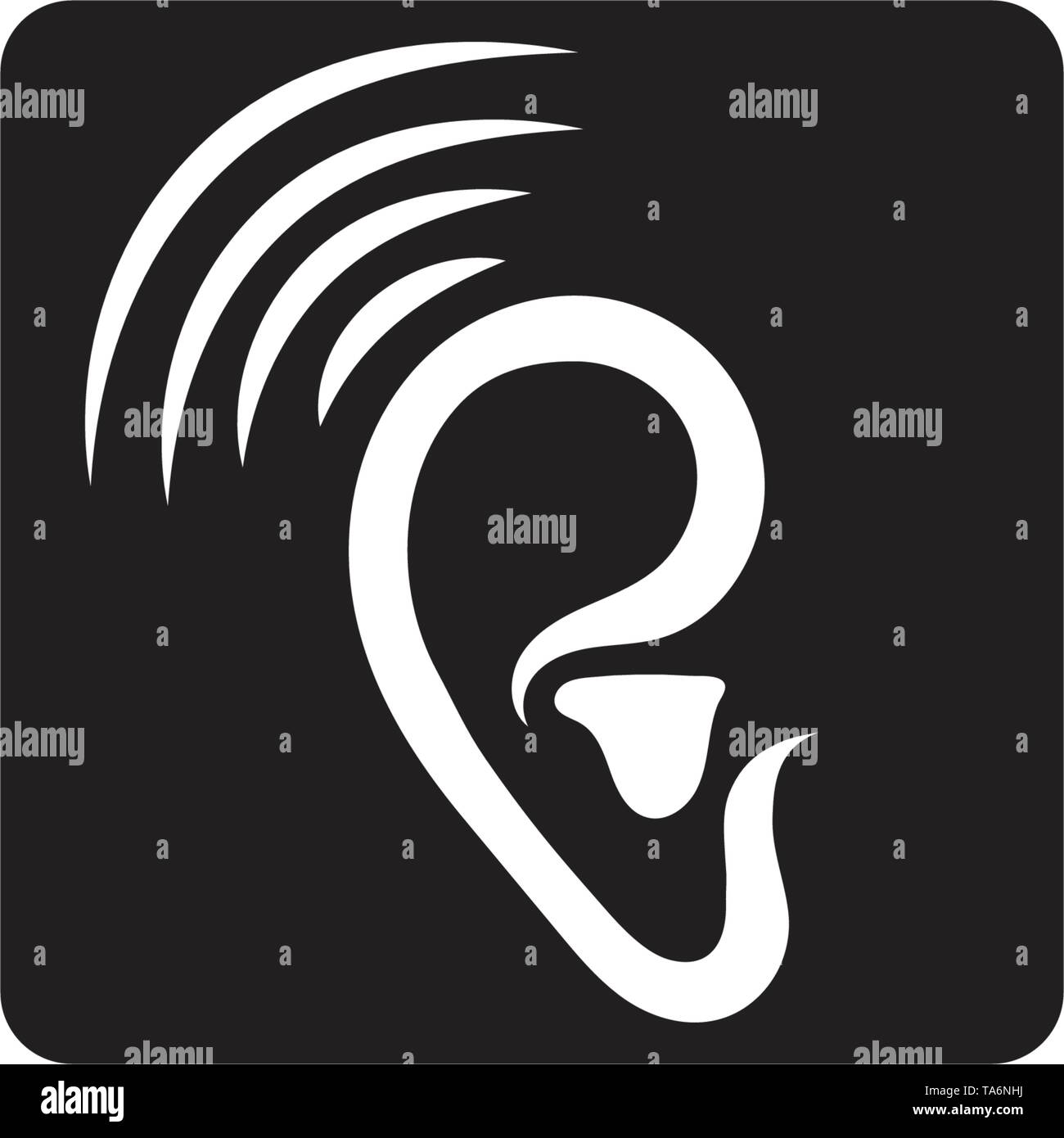 Hearing Logo Template vector icon design Stock Vector Image & Art - Alamy