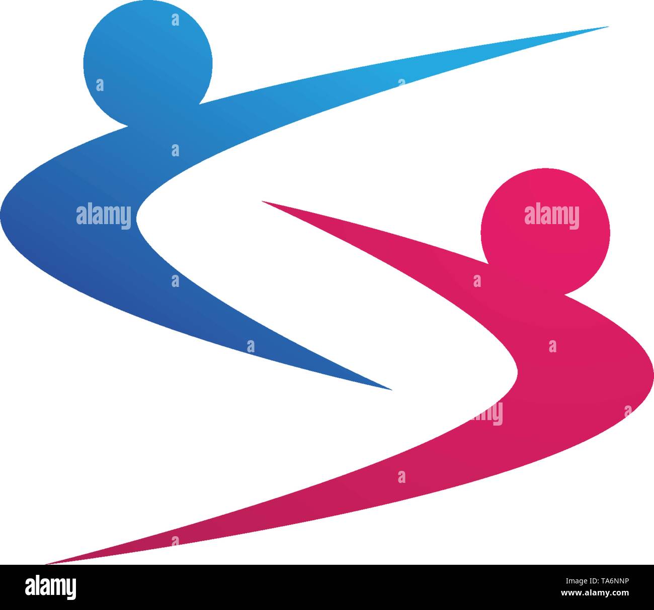 Health people Human character logo sign illustration vector design ...