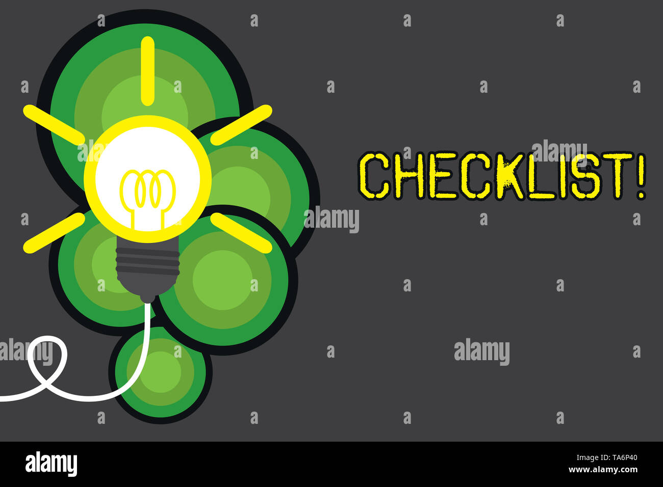 Checklist bulb business hi-res stock photography and images - Alamy