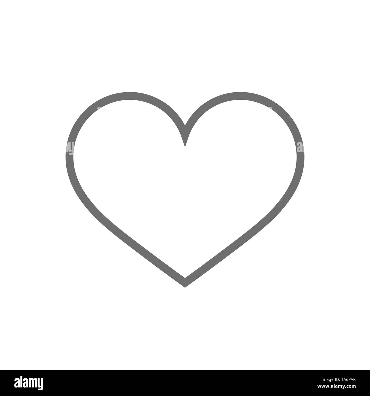 Linear heart icon. Vector illustration Stock Vector Image & Art - Alamy