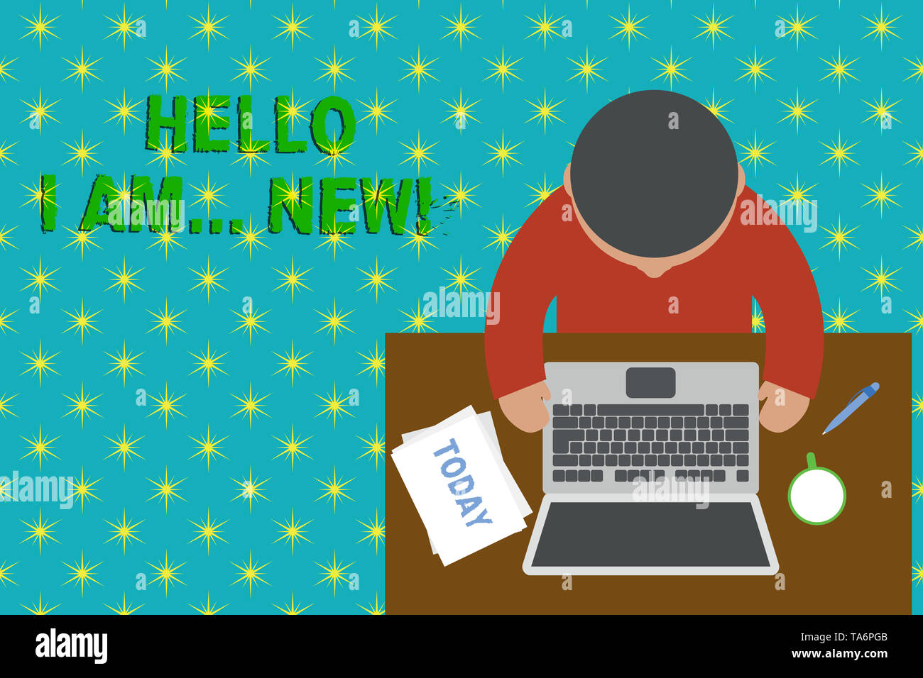 Text sign showing Hello I Am New. Business photo text used as greeting ...