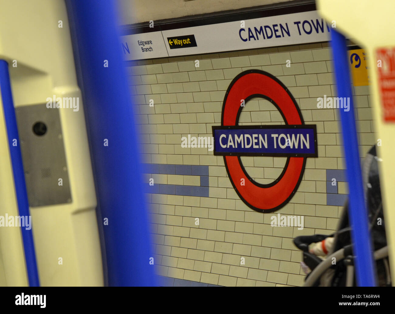 Camden town station signs hi-res stock photography and images - Alamy