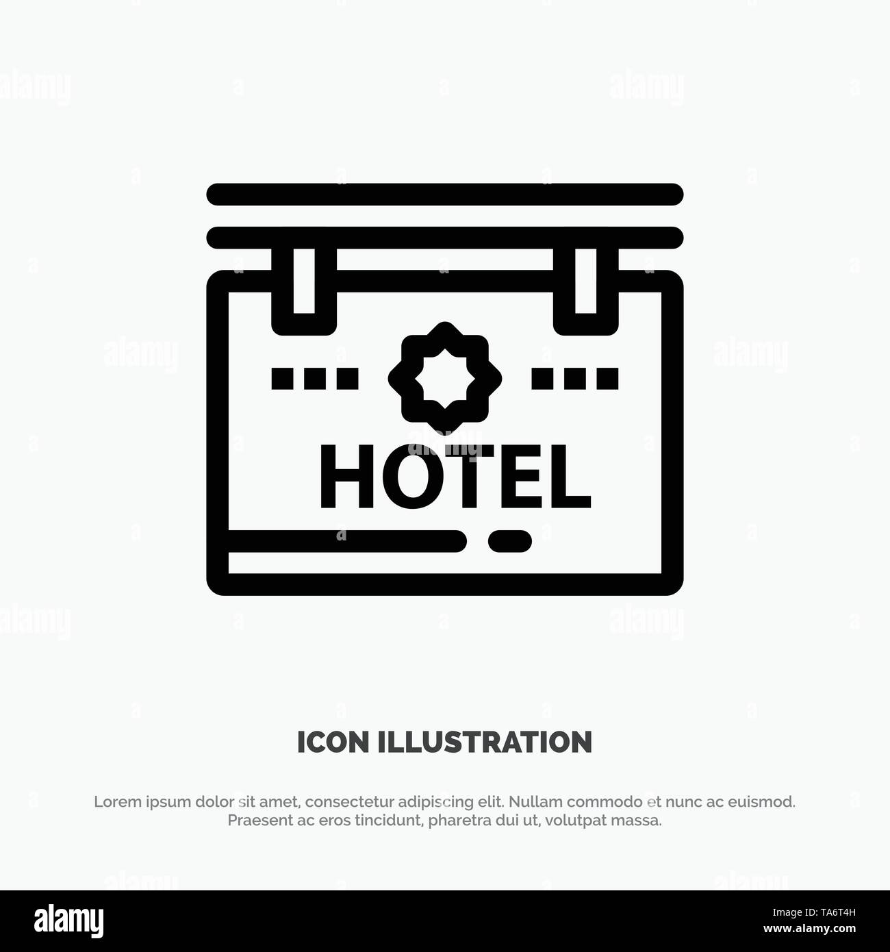 The new hotel sign Stock Vector Images - Alamy