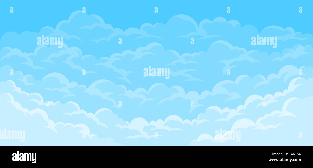 Simple sky background with clouds Stock Vector Image & Art - Alamy