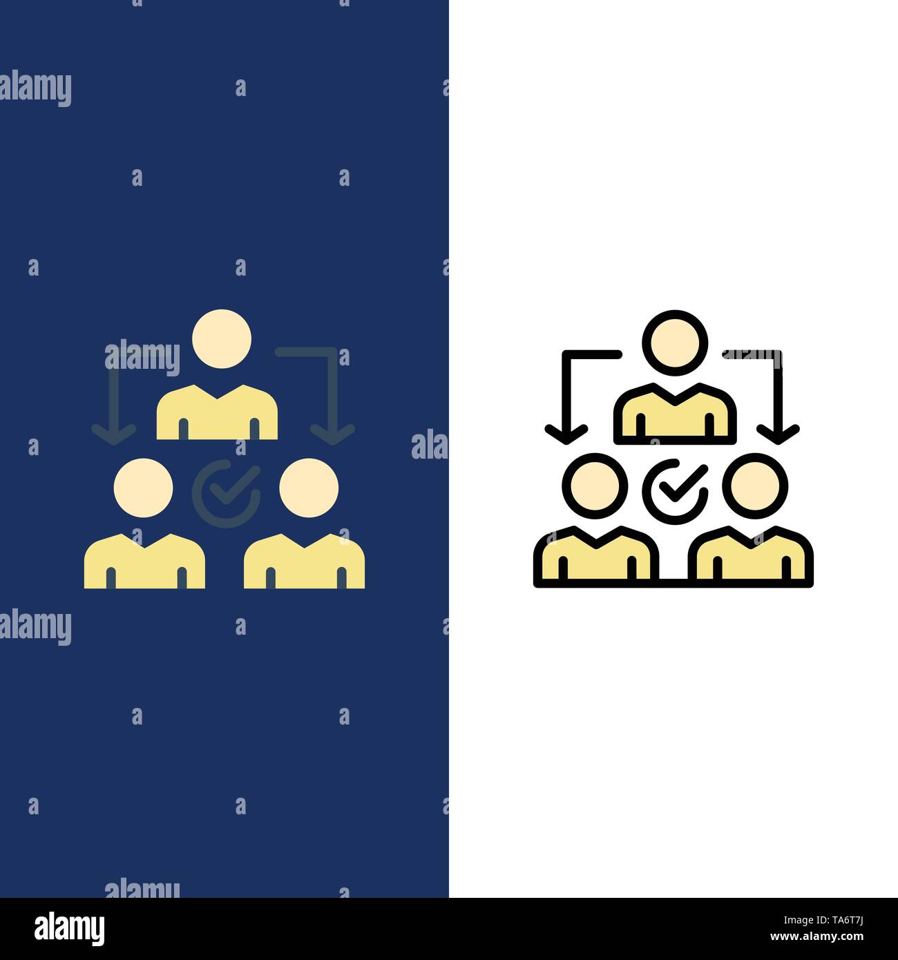 Delegation icon vector vectors hi-res stock photography and images - Alamy