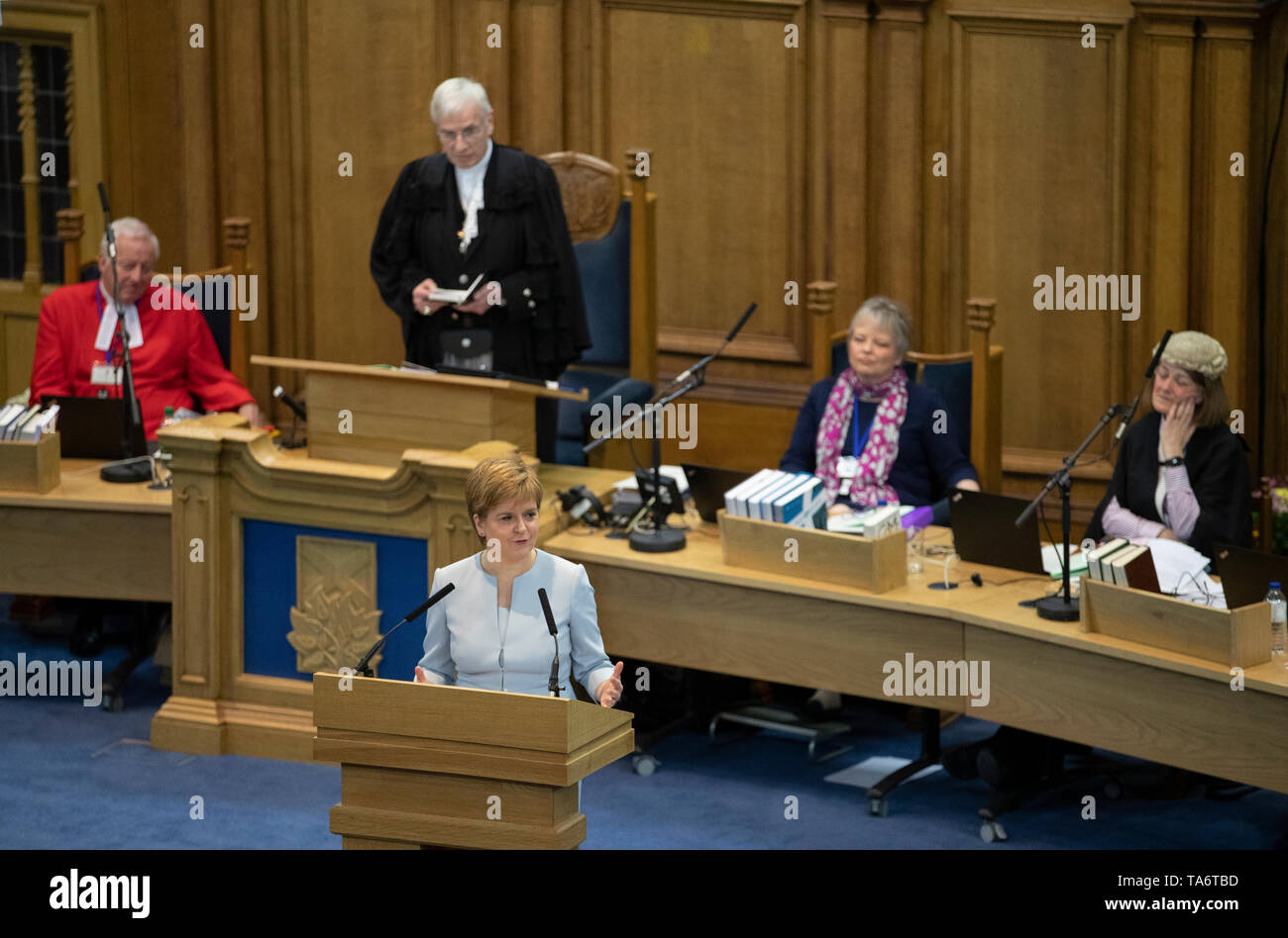 First Minister Nicola Sturgeon addresses the General Assembly of the ...
