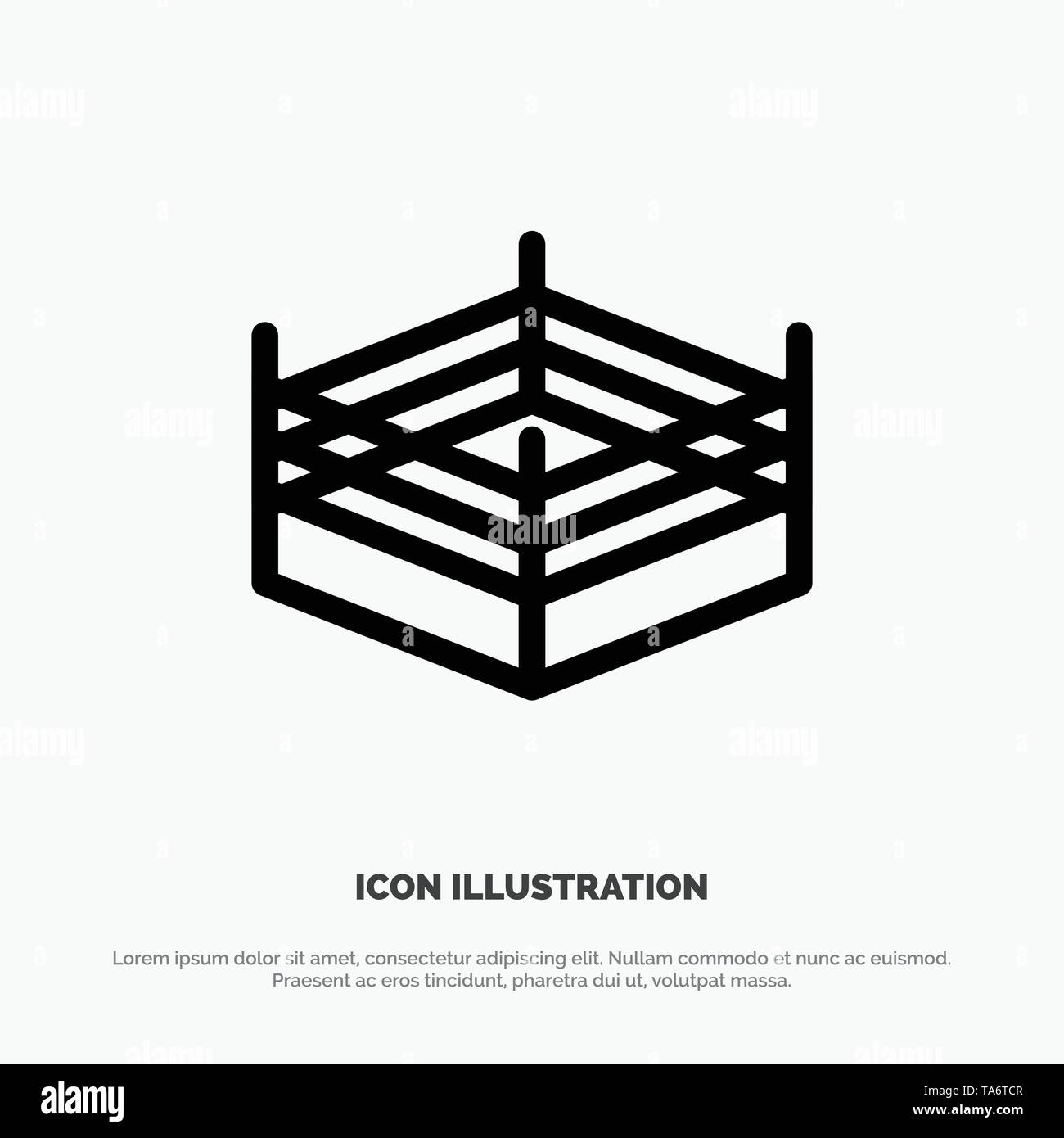 Boxing ring Stock Vector Images - Alamy