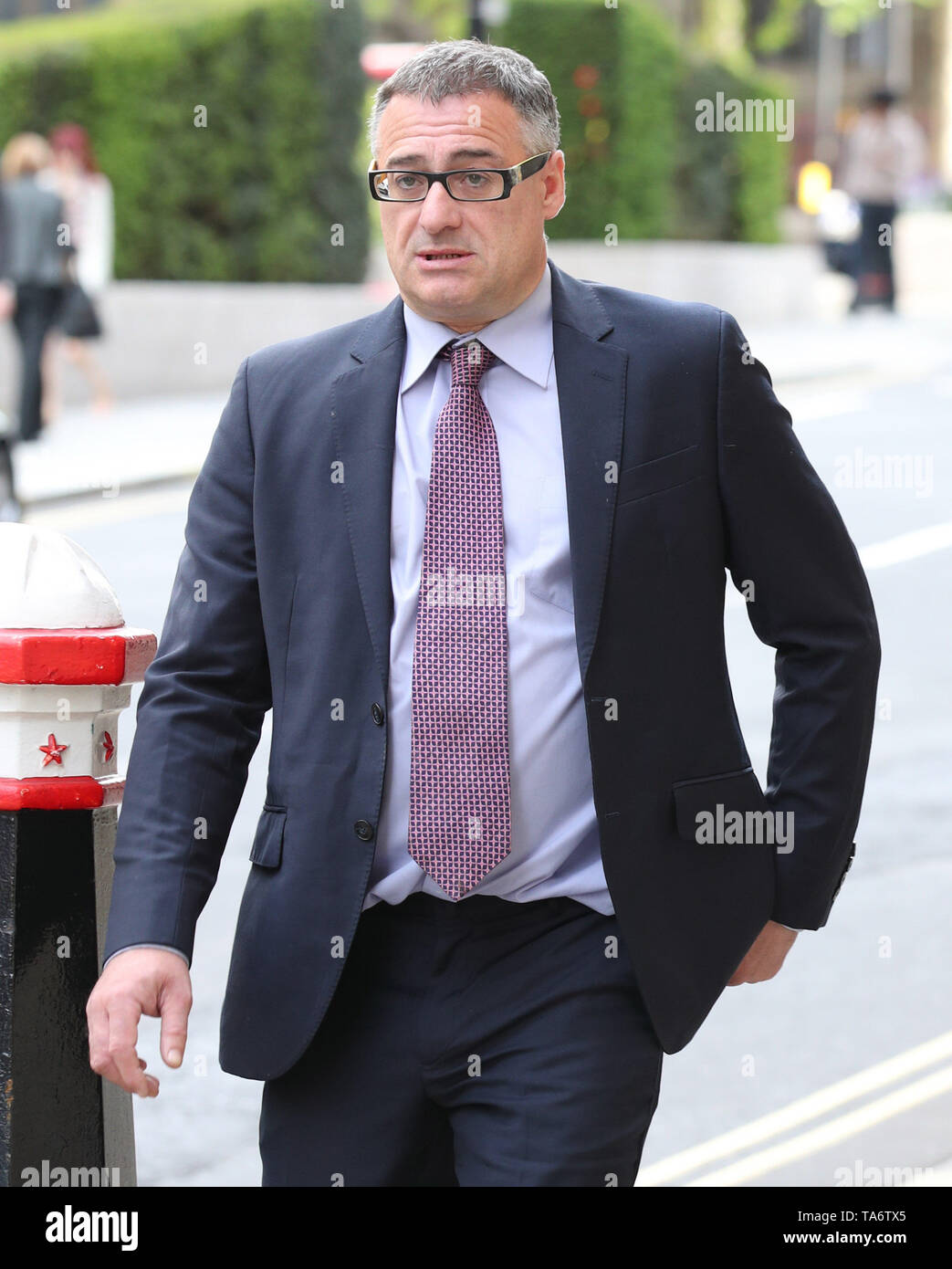 Roy Larner arriving at the Old Bailey in London, for the inquest into ...