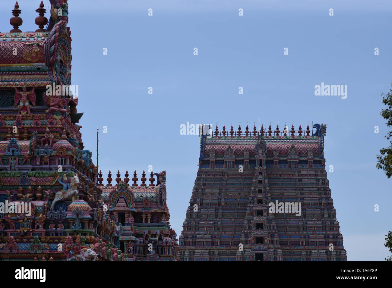 Colorful Indian Temples Stock Photo - Alamy