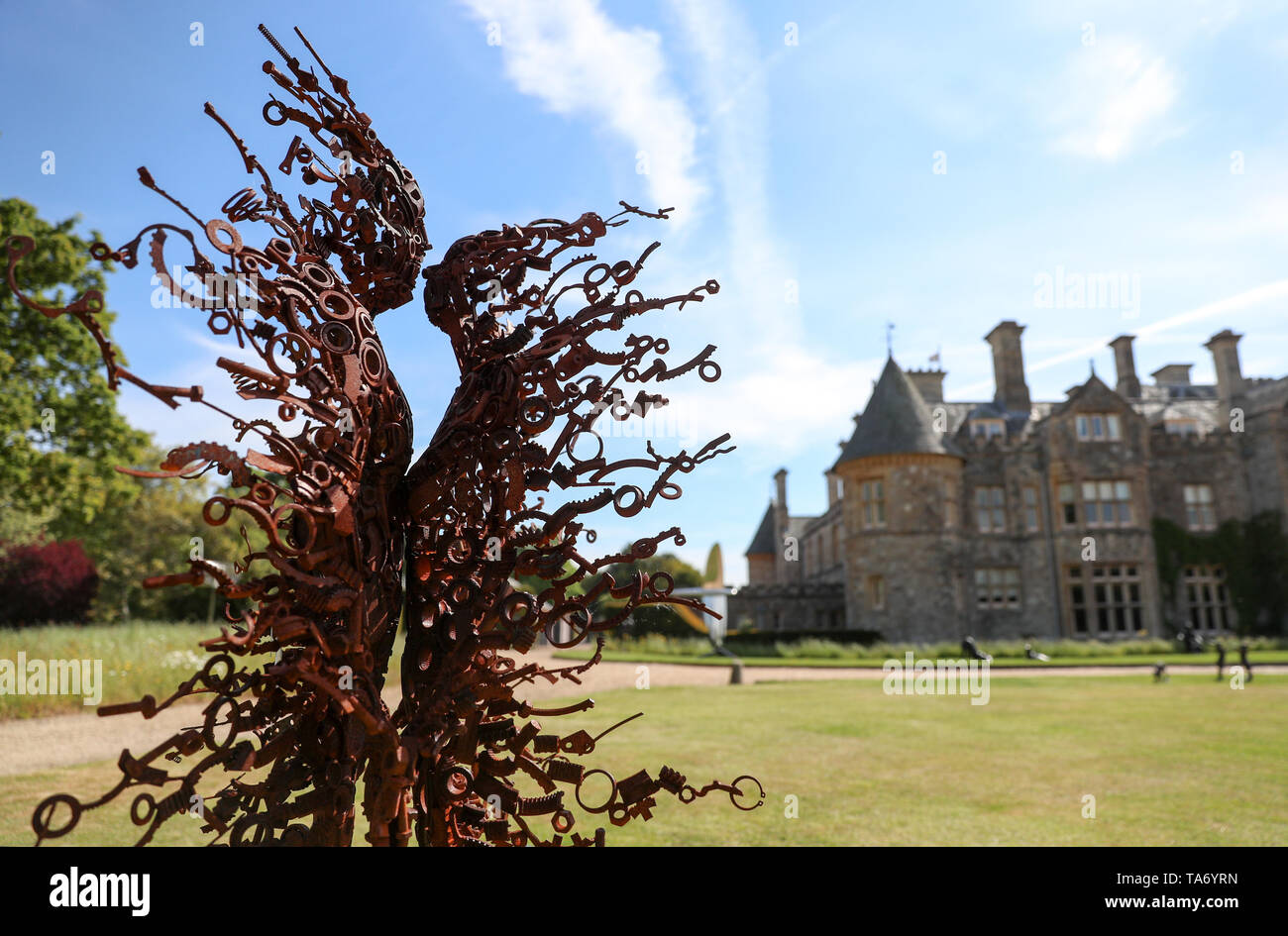 A view of 'The Kiss' by artist Penny Hardy during a preview of the ...