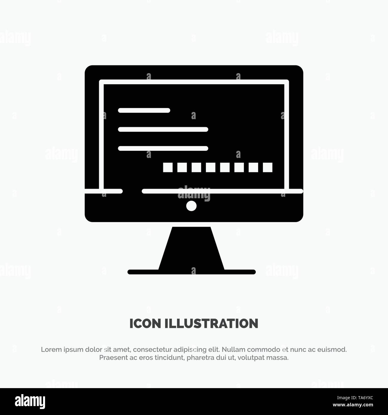 Computer screen green text Stock Vector Images - Alamy