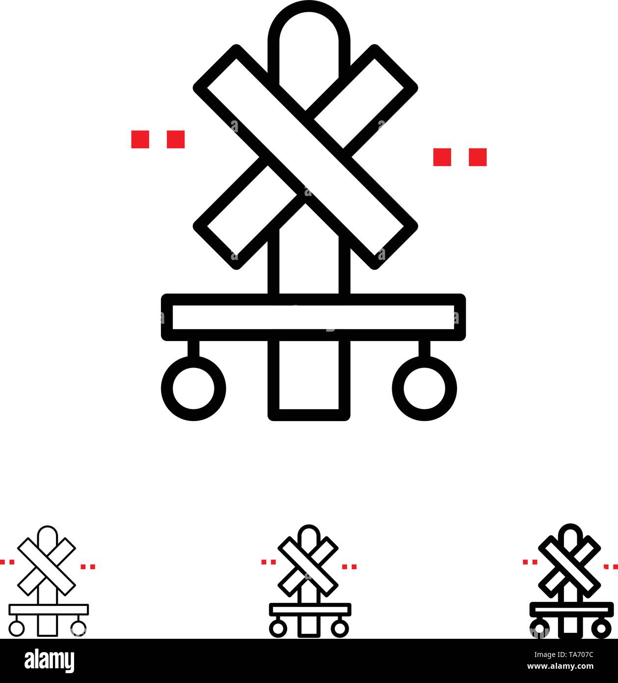 Railroad crossing sign line drawing High Resolution Stock Photography ...
