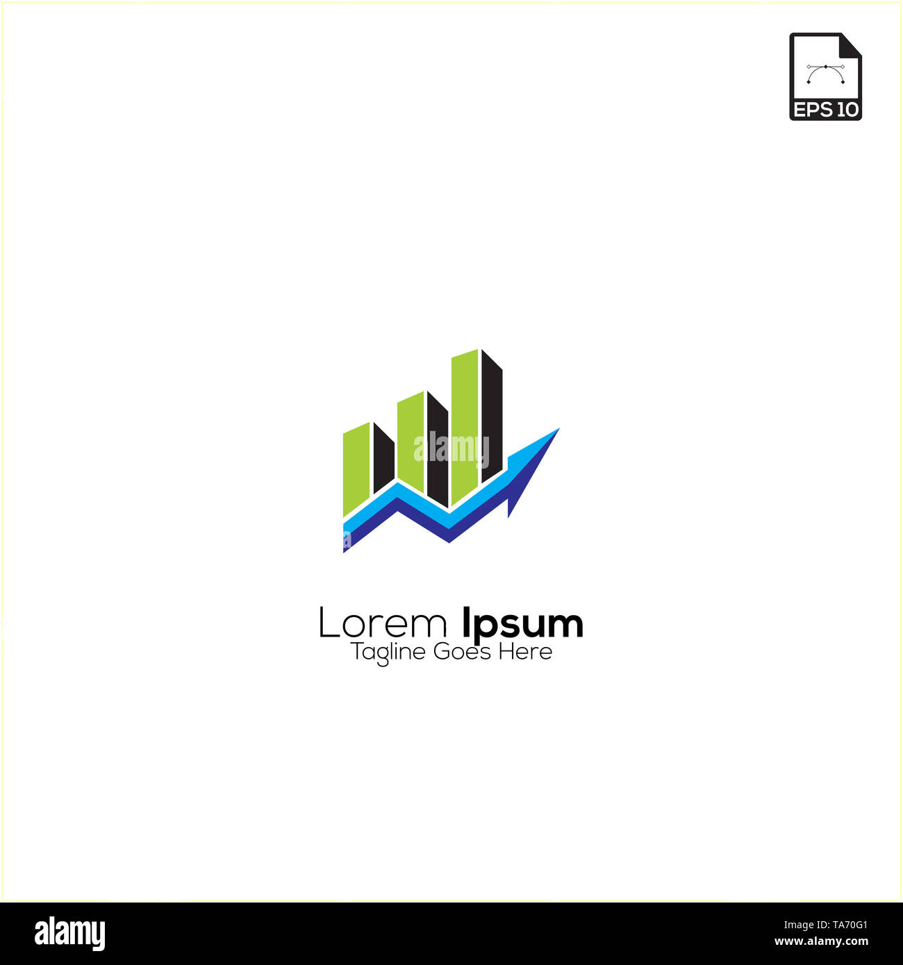 finance logo and symbols vector simple concept illustration Stock Photo ...