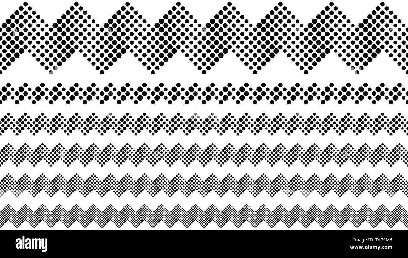 Monochrome geometric dot pattern page separator set Stock Vector Image ...