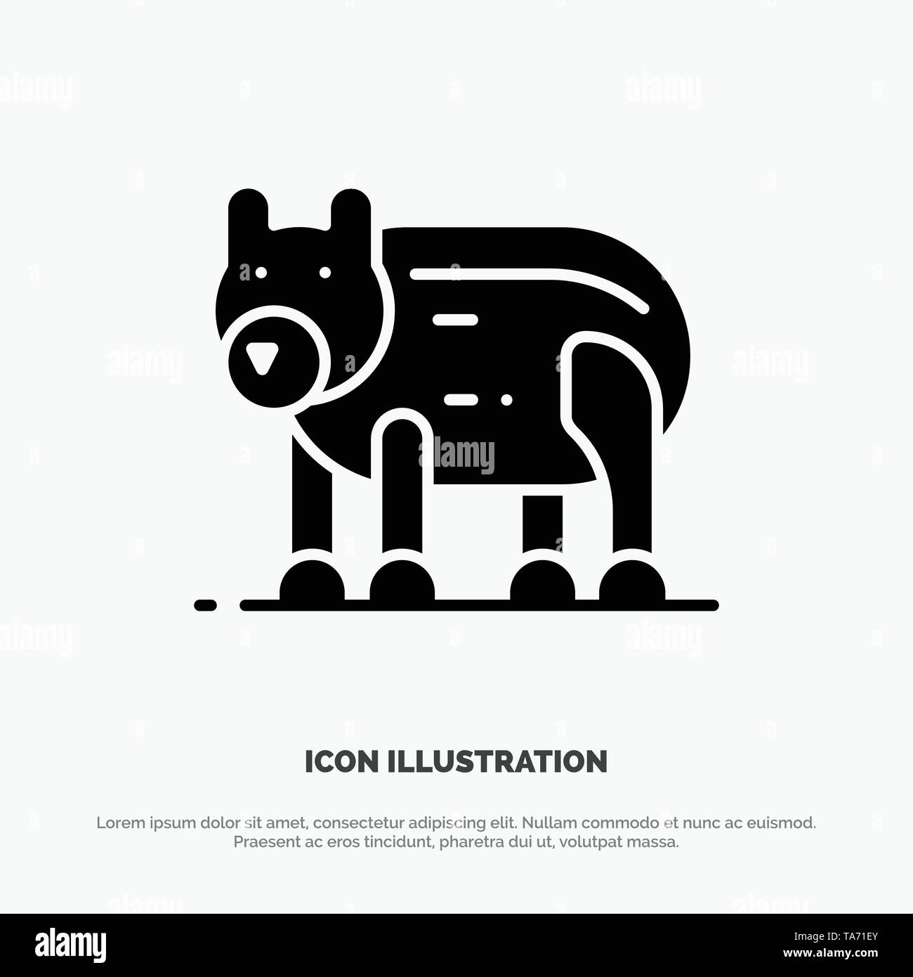 Solid animal Stock Vector Images - Alamy