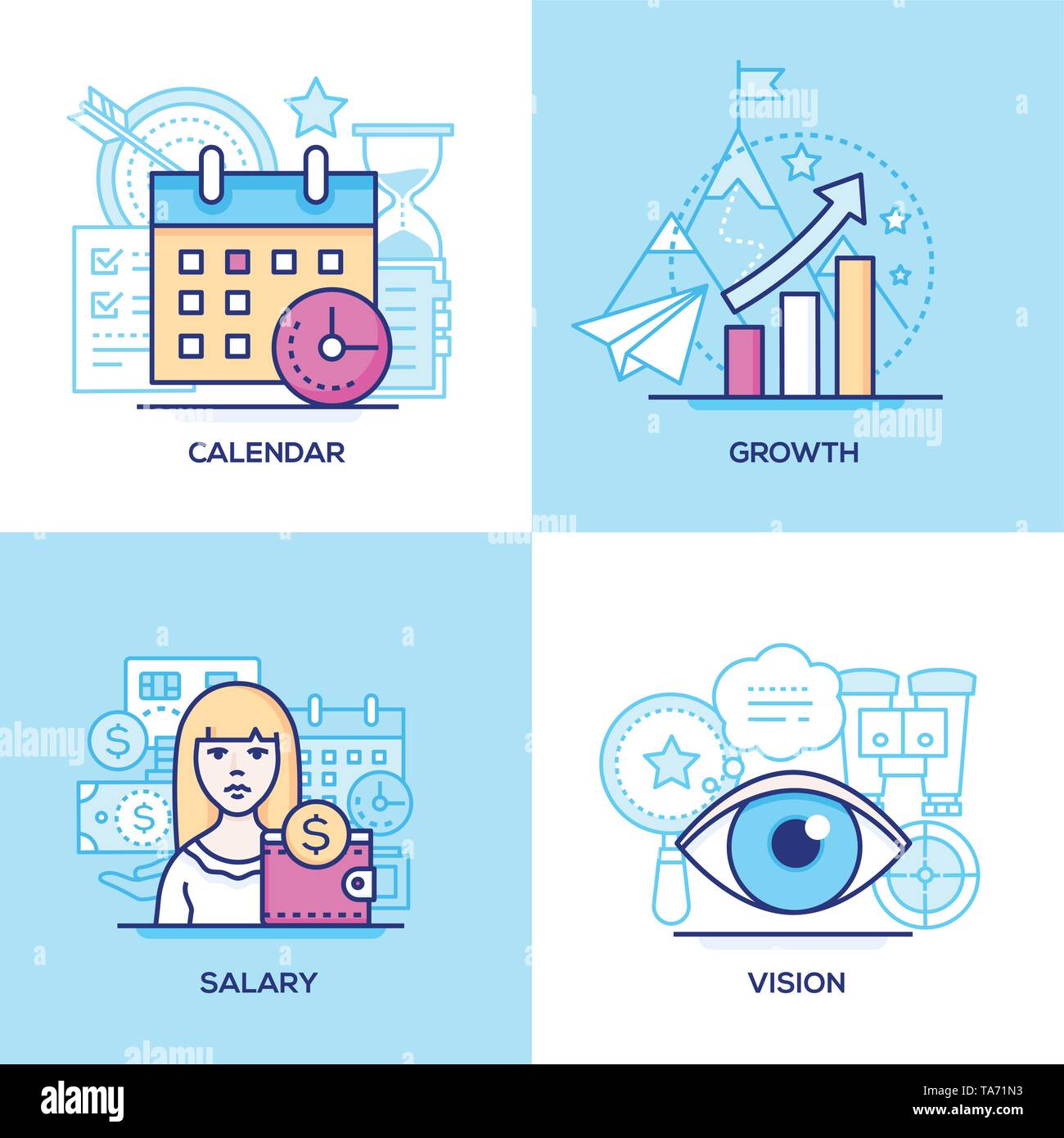 Target business card design Stock Vector Images - Alamy