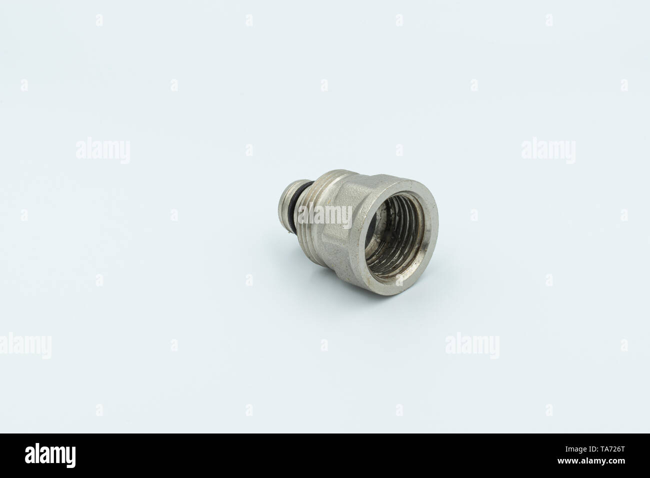 Silver pipes metal plumbing hi-res stock photography and images - Alamy