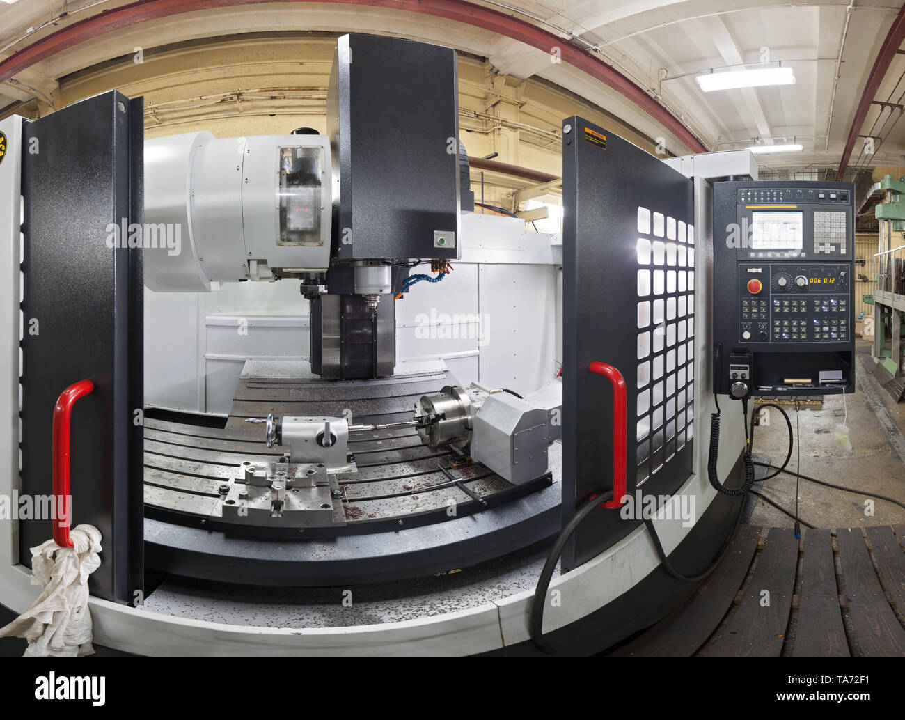Modern cnc shop wide shot hi-res stock photography and images - Alamy