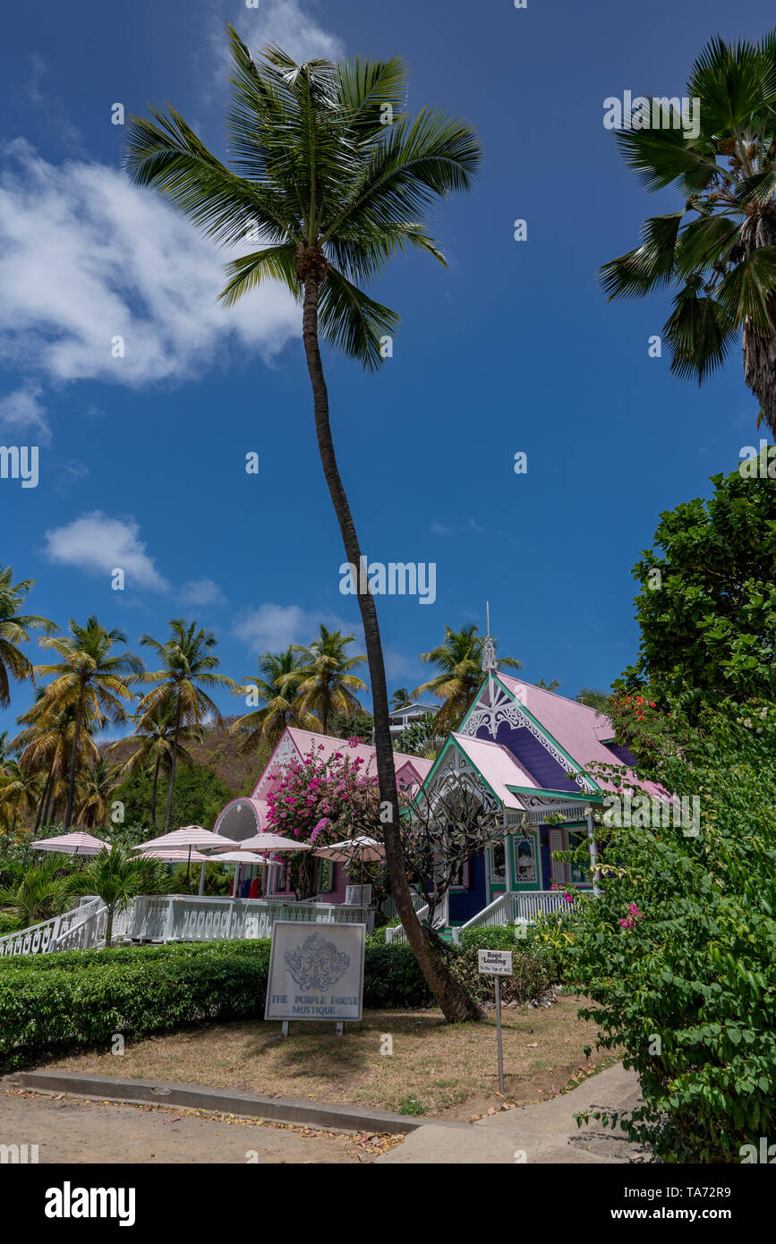 Lovell Village, Mustique Island, St Vincent and the Grenadines, West ...